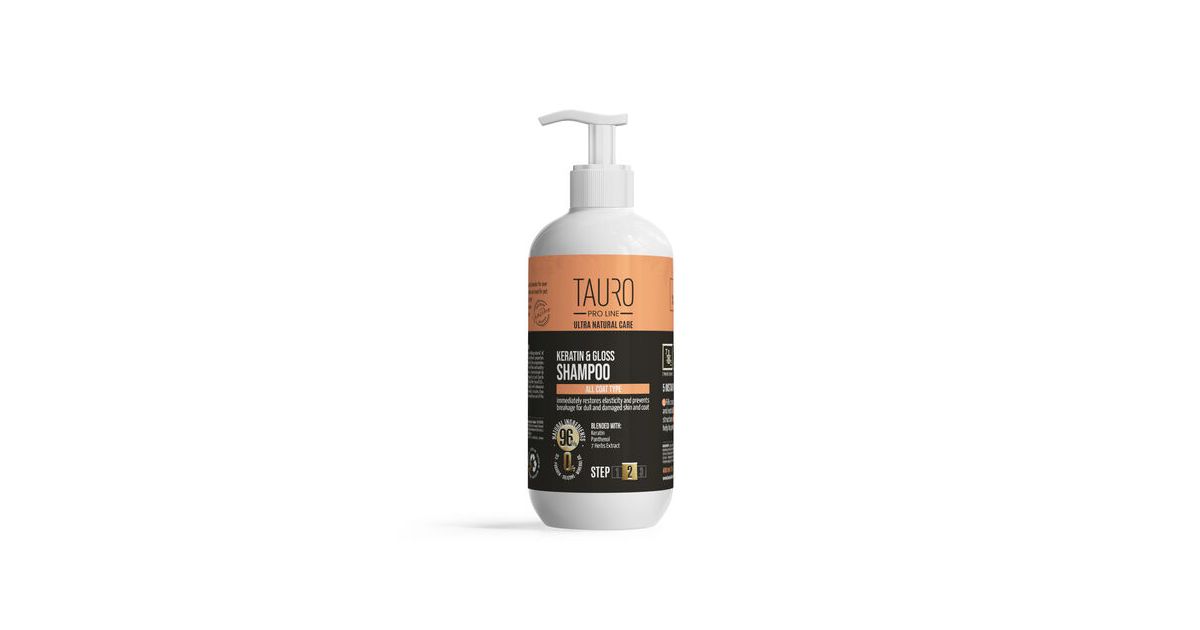 TAURO Natural Care, Keratin & Gloss silottava shampoo 400ml | Findogs Oy